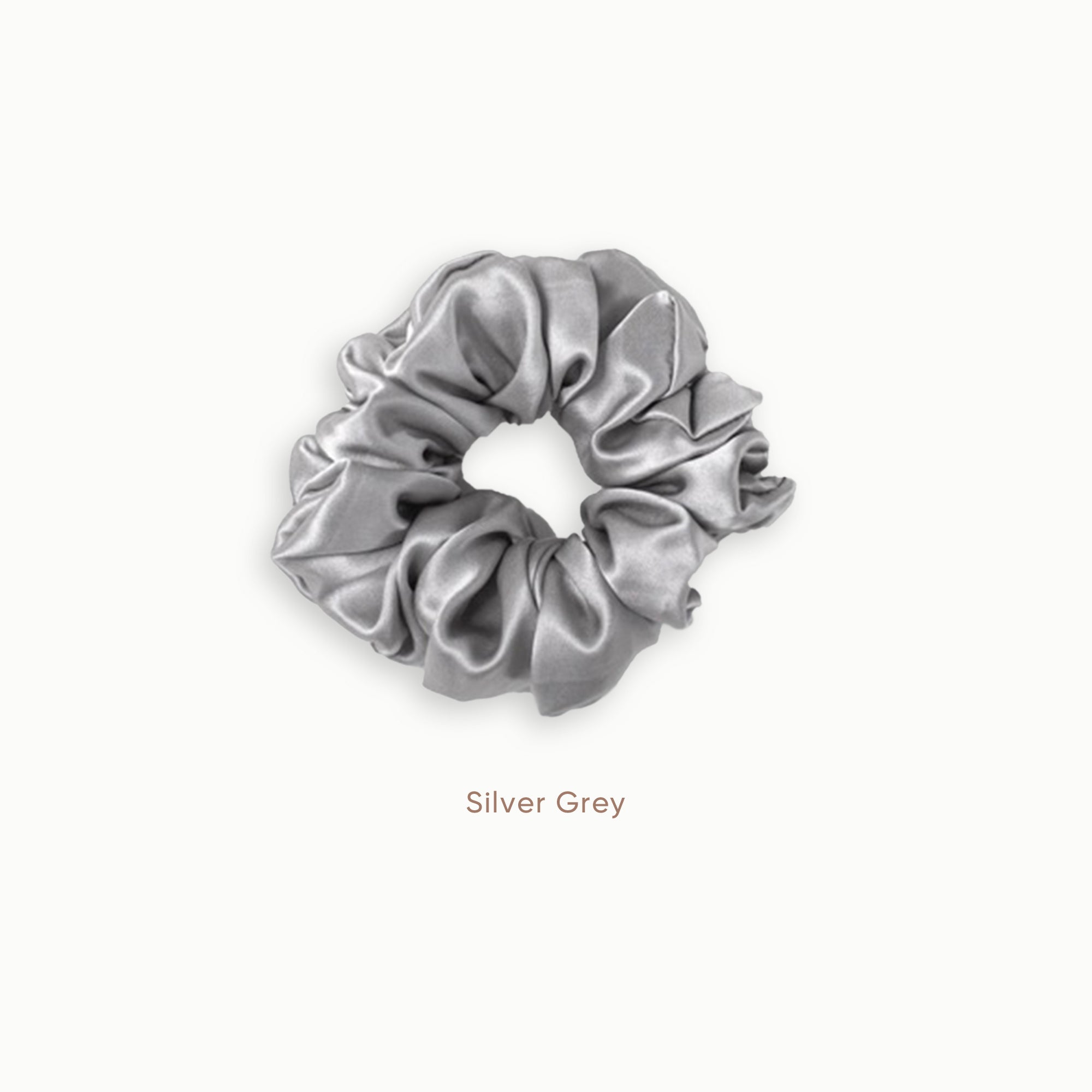Mulberry Silk Scrunchie (Large) - Silver Grey – Sunday in Hoi An