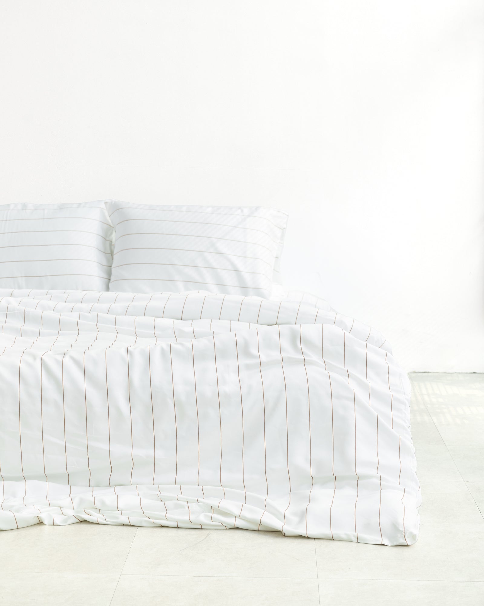 Organic Bamboo Bedding - Coconut Stripe – Sunday in Hoi An